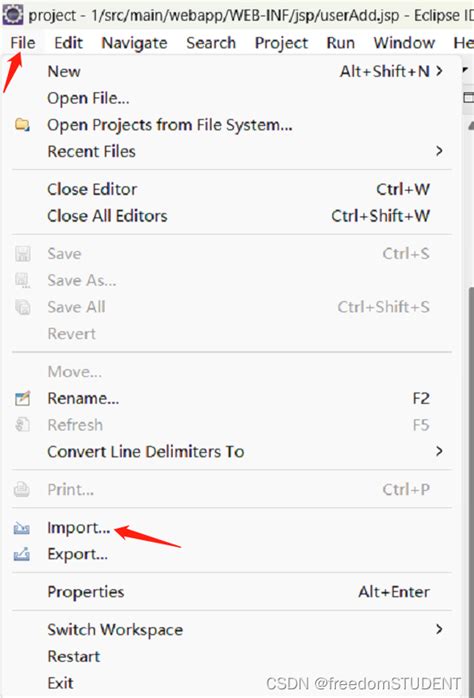 【eclipse】如何导入项目 Csdn博客