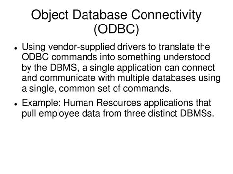 Ppt Odbc And Jdbc Powerpoint Presentation Free Download Id4669523