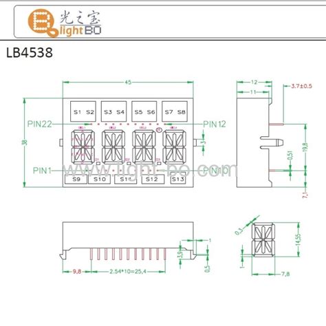 Customized Multicolour 4 Digit 14 Segment Led Display Module For Instrument Panel Manufacturers