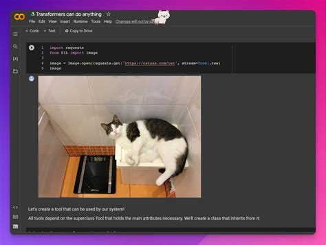 the new 𝚝𝚛𝚊𝚗𝚜𝚏𝚘𝚛𝚖𝚎𝚛𝚜 𝚝𝚘𝚘𝚕𝚜 library from huggingface is insane e g