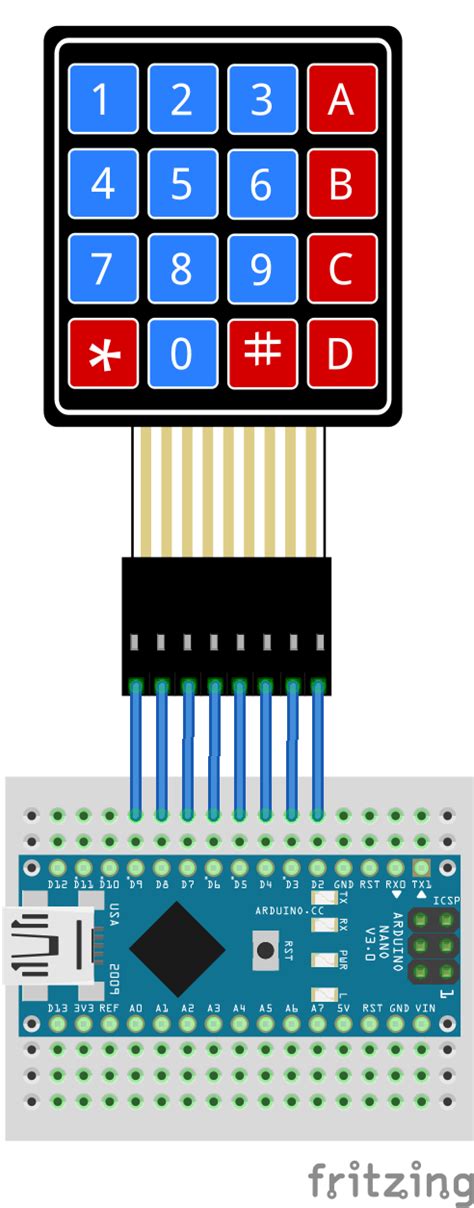 Integrating Membrane Keypad With Arduino Hibit
