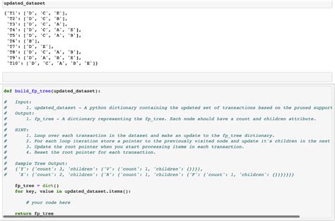 solved this is a final part of fp growth algorithm