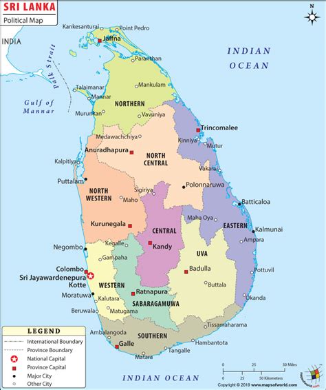Maps Sri Lanka Map District