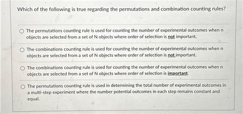 Solved Which Of The Following Is True Regarding The