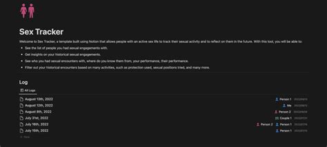 Sex Tracker Sex Tracker