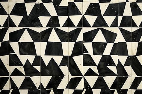 Tiled Floor With Pattern Of Squares Geometric Pattern Of Repeating