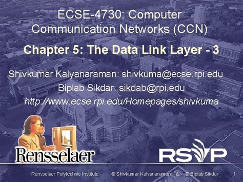 Ecse4730 Computer Communication Networks Ccn Chapter 5 The