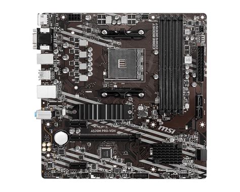 Msi A M Pro Vdh Amd Am Ddr Usb Gen Hdmi Matx Motherboard