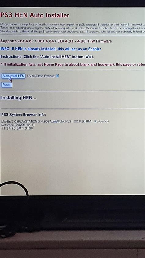 Hen freezes : r/ps3homebrew