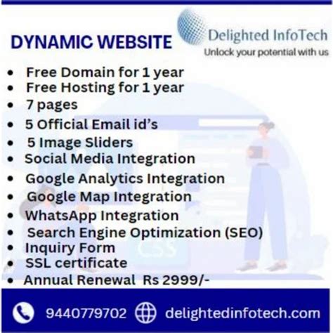Dynamic Website Development Service At ₹ 15000month In Hyderabad Id 2854133168991