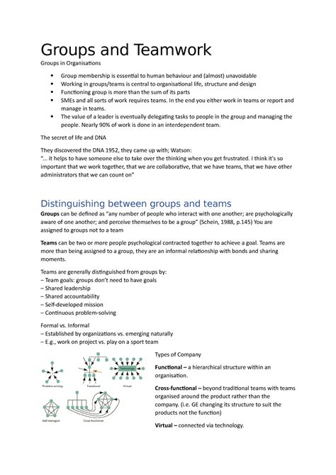 Lecture 4 Groups And Teamwork Groups And Teamwork Groups In Organisations Group Membership