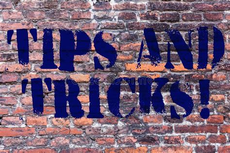 Handwriting Text Tips And Tricks Concept Meaning Means Piece Advice