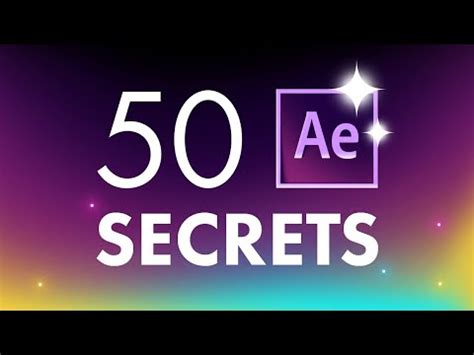 50 After Effects Tips Tricks Secrets For Beginners Artofit