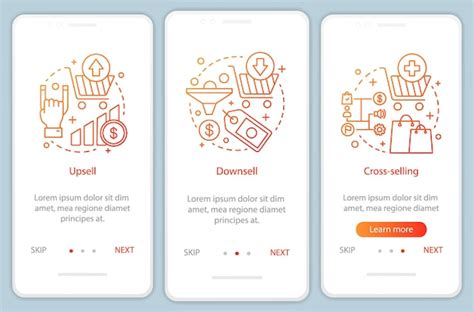 Premium Vector Marketing Onboarding Mobile App Page Screen Vector