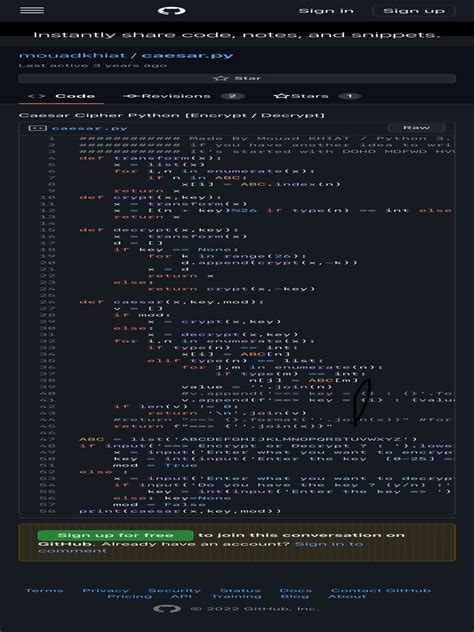 Caesar Cipher Python Encrypt Decrypt Github Pdf Encryption Cipher