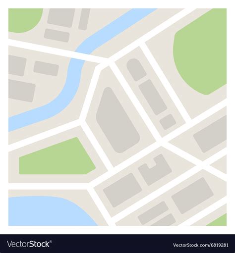 Simple Map Royalty Free Vector Image Vectorstock