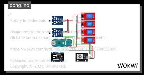 з 4 реле Wokwi Esp32 Stm32 Arduino Simulator