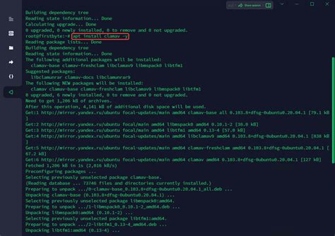 Как установить Clamav на Ubuntu 20 04 Lts Firstbyte Быстрые Vds сервера на Ssd Домены и Ssl