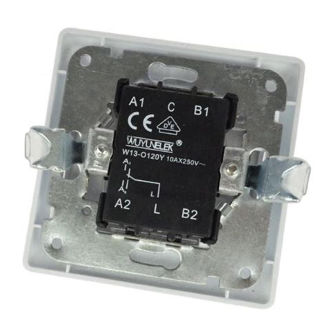 Dubbele Wandschakelaar Aan Uit Lichtschakelaar Wisselschakelaar