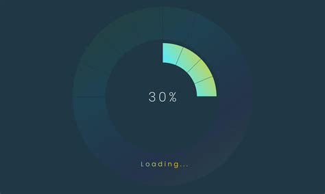 30 Percent Loading User Interface A Futuristic Loading Icon Colorful Loading Tap Menu Ui Use