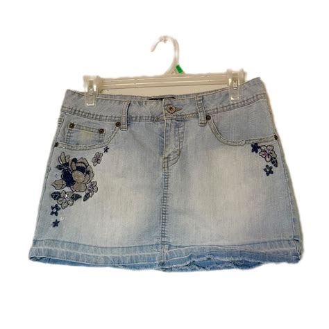 Adorable Angels Mini Skirt With Embroidery And Depop