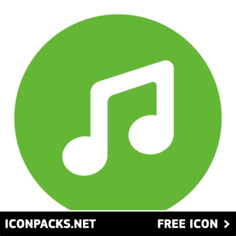Green Music Note Icon
