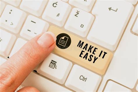 Conceptual Display Make It Easy Business Concept Smart Approach