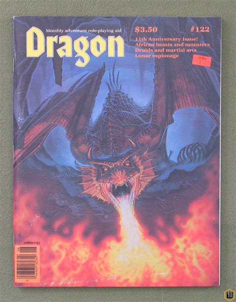 Dragon Magazine Issue 122 Oriental Adventures Africa Top Secret
