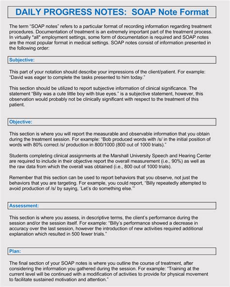 Soap Note Example Pta At Luca Swift Blog