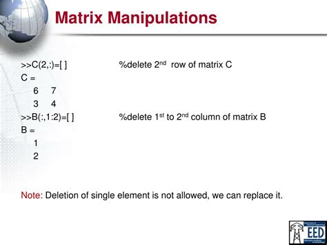 Ppt Matlab Vectors And Matrices Powerpoint Presentation Free Download