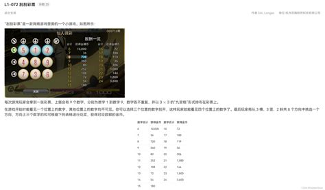 刮刮彩票（团体程序设计天梯赛 练习集l1 072） Csdn博客