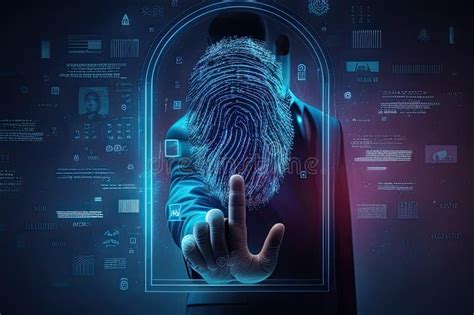 digital fingerprint concept ai generated stock image image of