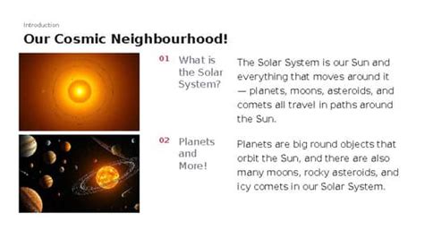 Our Amazing Solar System Assembly Lesson Informative Powerpoint