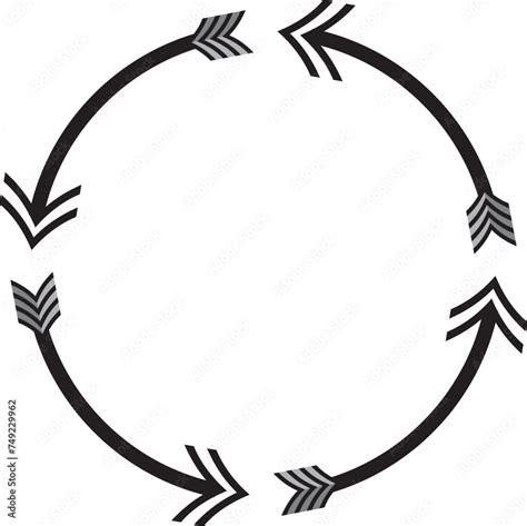 4 Arrow Pictogram Refresh Reload Rotation Loop Sign Set Volume 02