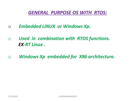 basic functions and types of rtos es ppt