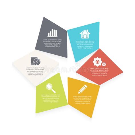 Circle Infographic Template For Round Diagram Graph Web Design Business Concept With 6 Steps