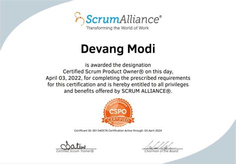 Devang Modi On Linkedin Scrum Agile Agilemindset Cspo Scrumalliance Productowner