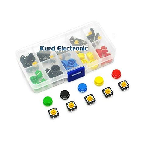 25pcs Button Switch Kit Kurd Electronic