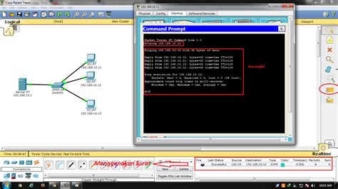 Contoh Simulasi Jaringan 2 Server 2 Switch 2 Wirelles Device Dan 1 Router Menggunakan Cisco