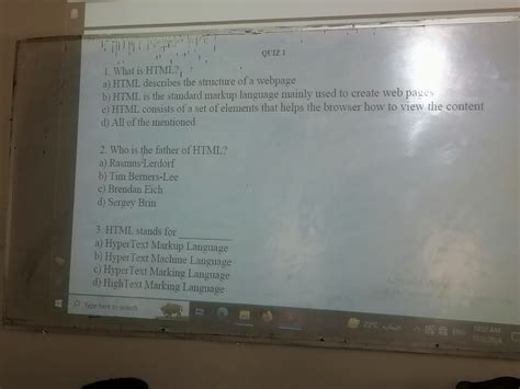 QUIZ What Is HTML A HTML Describes The StudyX