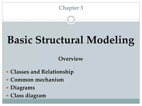 Basic Structural Modeling Pptx