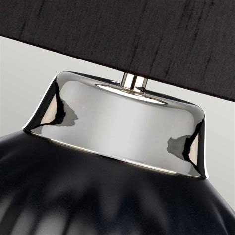 Quintiesse Bexley Table Lamp Black And Nickel
