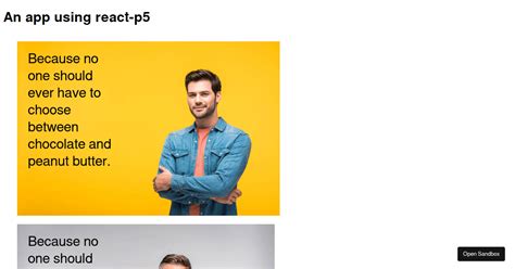 React P5 Sandbox Codesandbox