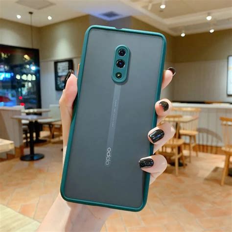เคสขอบสีหลังขุ่น เคสกันกระแทก Oppo F9 F11 Pro A3s A5s A12 A31 A33 A53