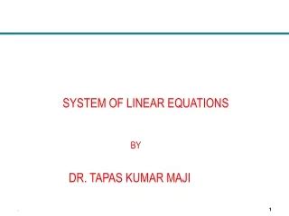 PPT System Of Linear Equations PowerPoint Presentation Free Download ID