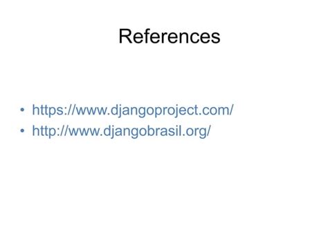 Django Presentation Pptx