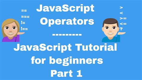 Javascript Operators Javascript Tutorials For Beginners Youtube