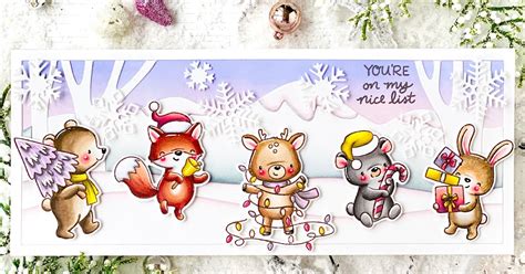 Nicky Noo Cards Hello Bluebird Stamps Merry Makers