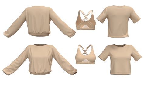 Different Types Of Womens Tops CGTrader