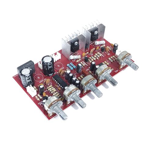 Mono Audio Amplifier Board 18VAC 30W With Echo Bass Treble Mic Volume Control Makers Electronics